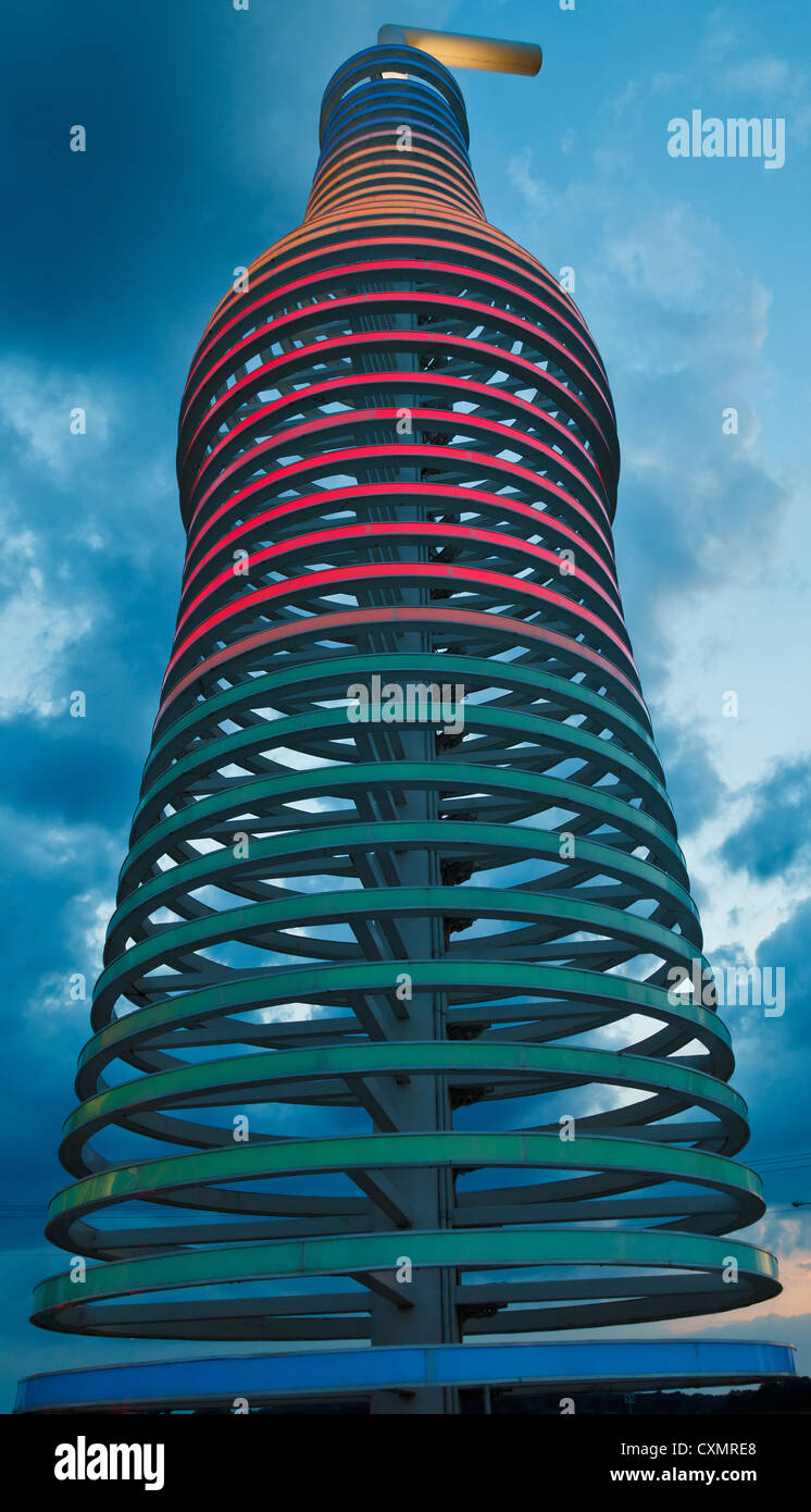 The 66 foot tall neon bottle in front of Pop's, a modern landmark on ...