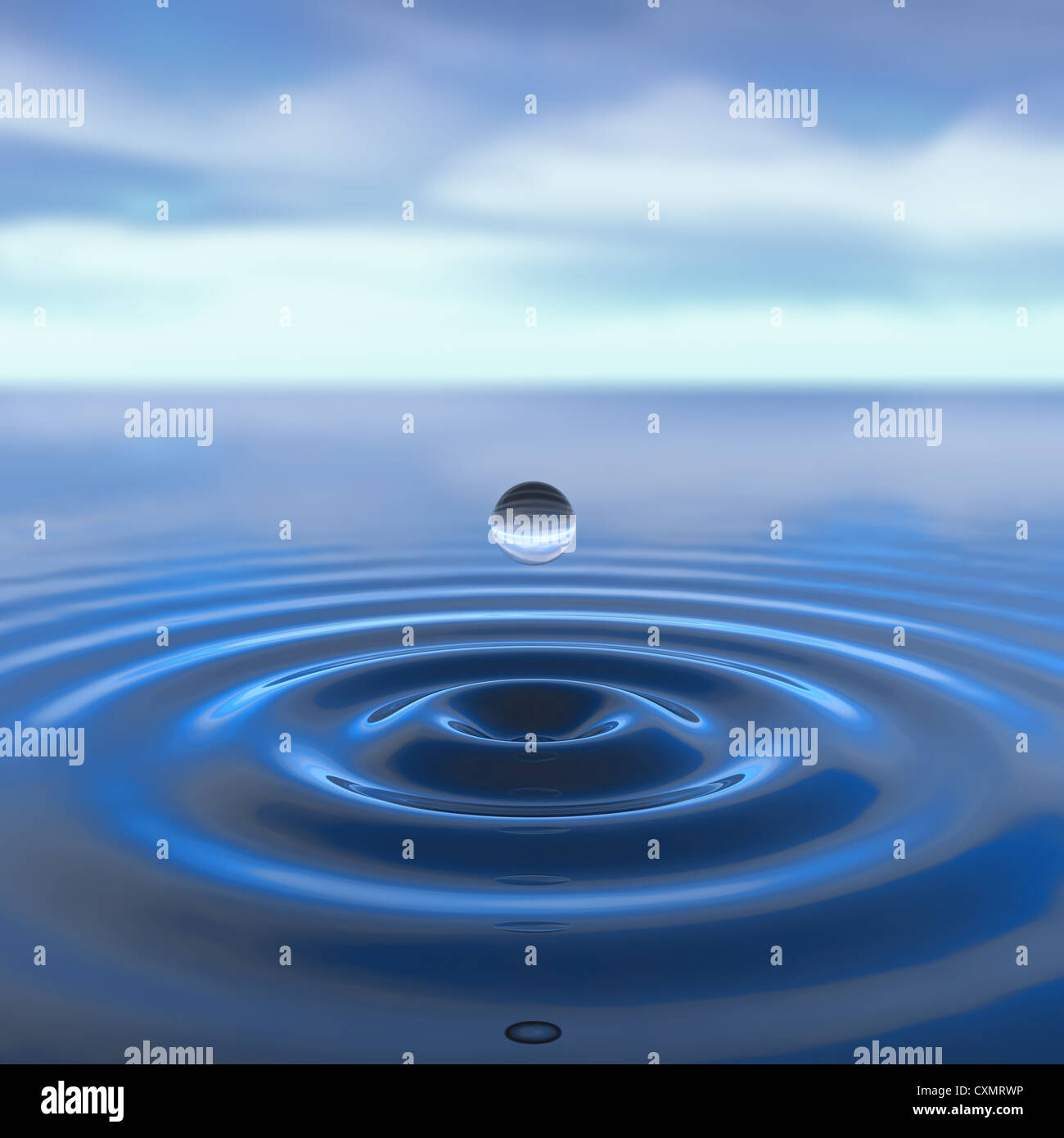 Peace concept - water drop Stock Photo - Alamy