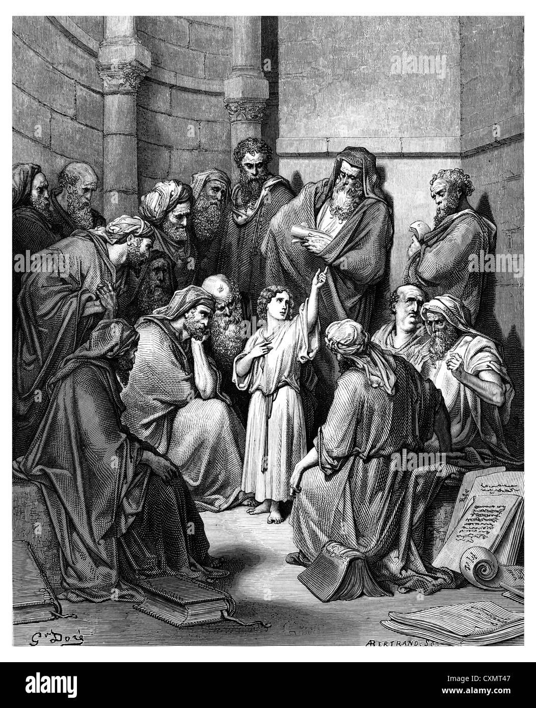 Jesus in temple hi-res stock photography and images - Alamy