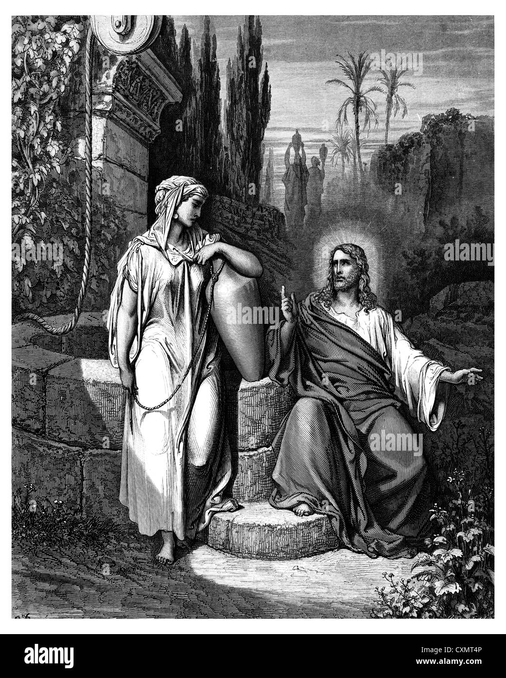 The samaritan woman Black and White Stock Photos & Images - Alamy
