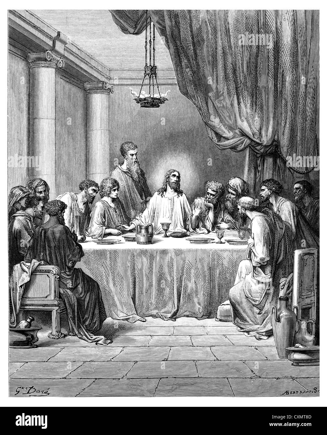 The last supper Black and White Stock Photos & Images - Alamy