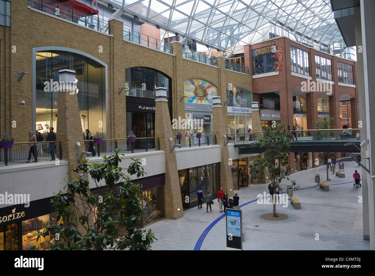 Belfast Northern Ireland UK Ground and first floor of Victoria Square ...