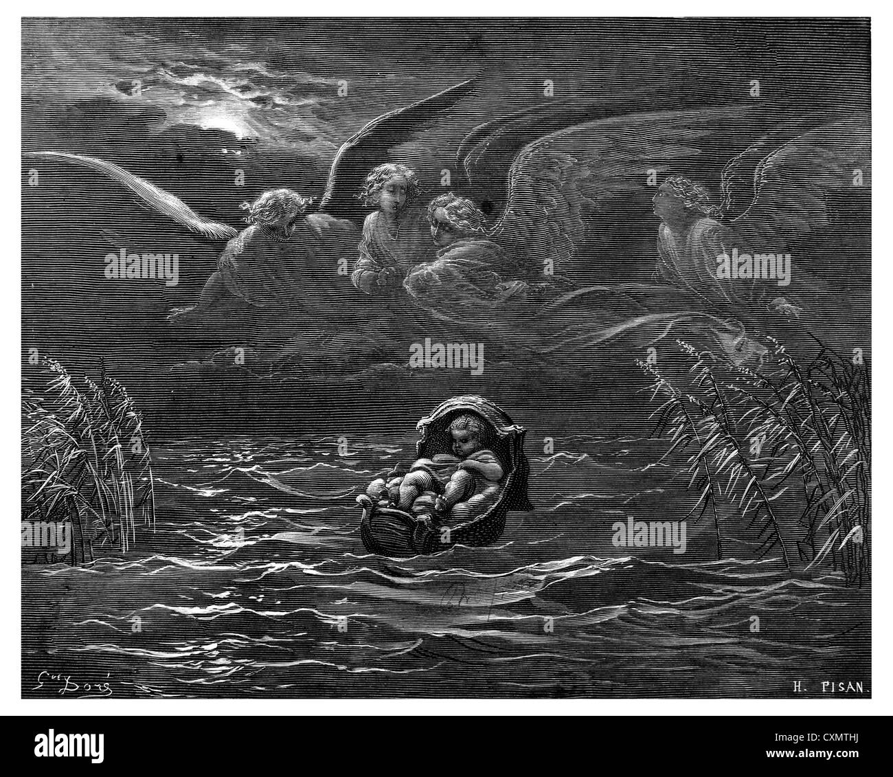 Baby moses Black and White Stock Photos & Images - Alamy