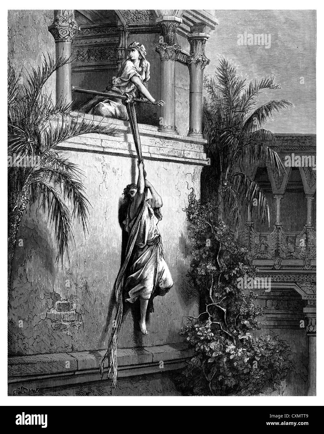 David s escape Stock Photo - Alamy