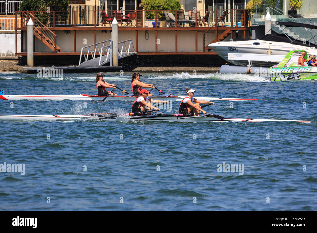 University river regatta rowing for trophies Surfers Paradise ...