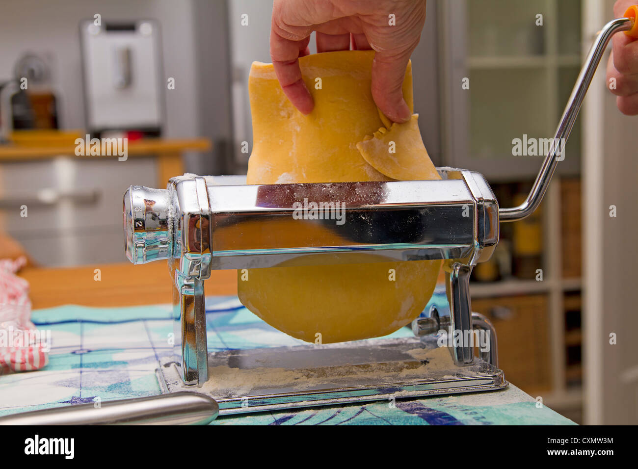 Fresh home made pasta Stock Photo - Alamy