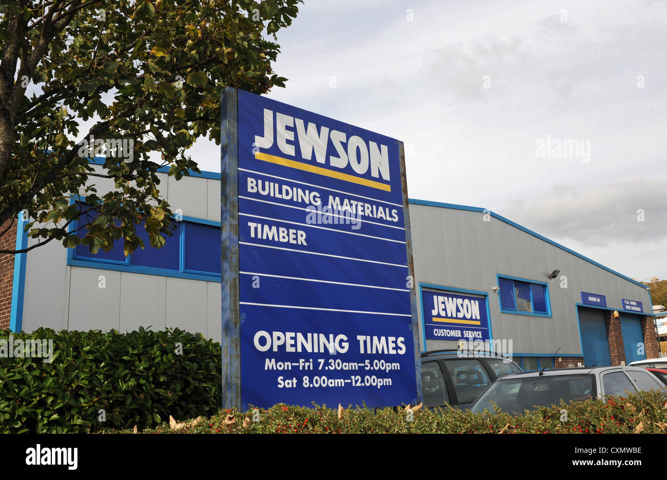 Jewson Building materials warehouse UK Stock Photo - Alamy