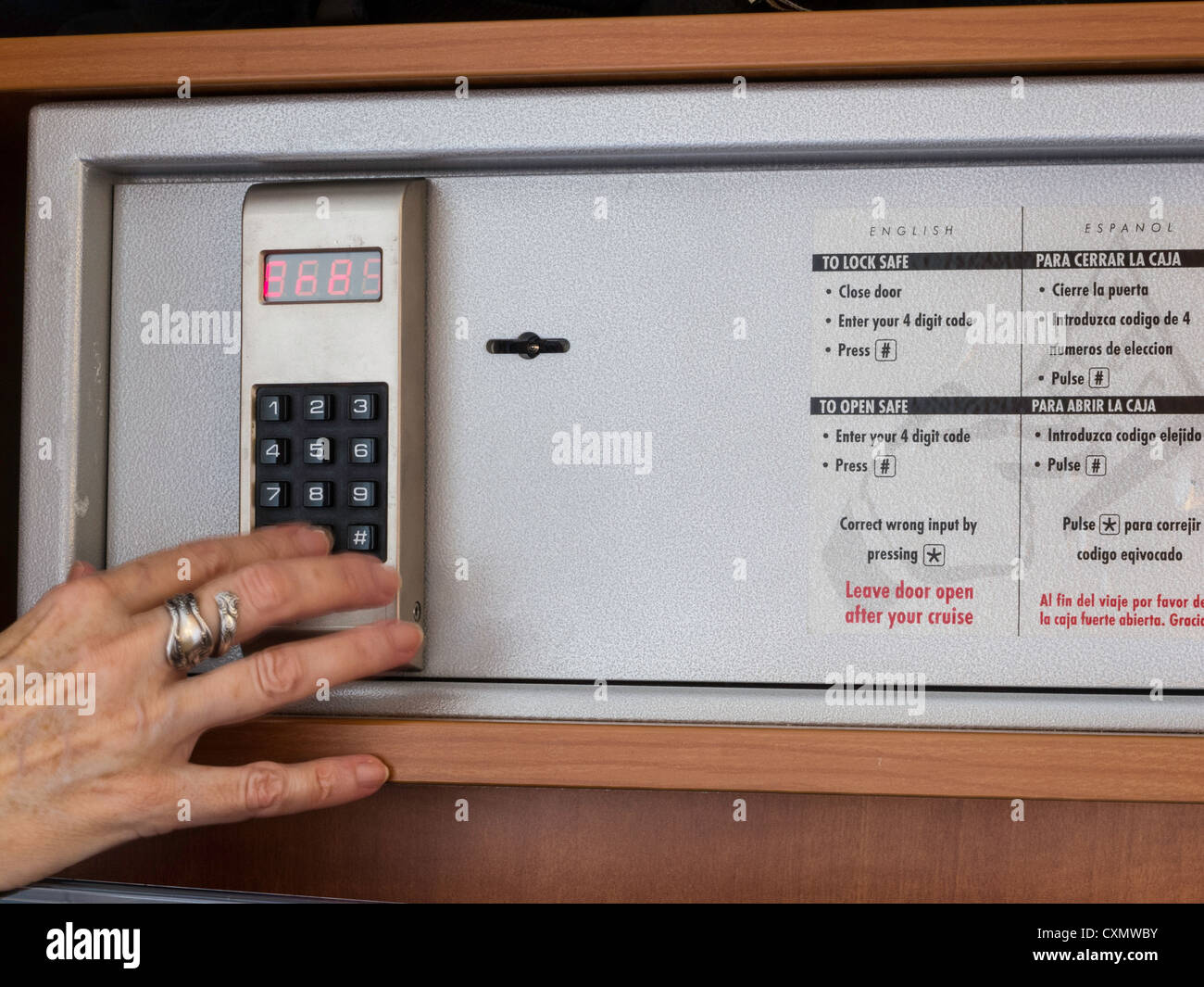 In Room Hotel Safe, USA Stock Photo - Alamy
