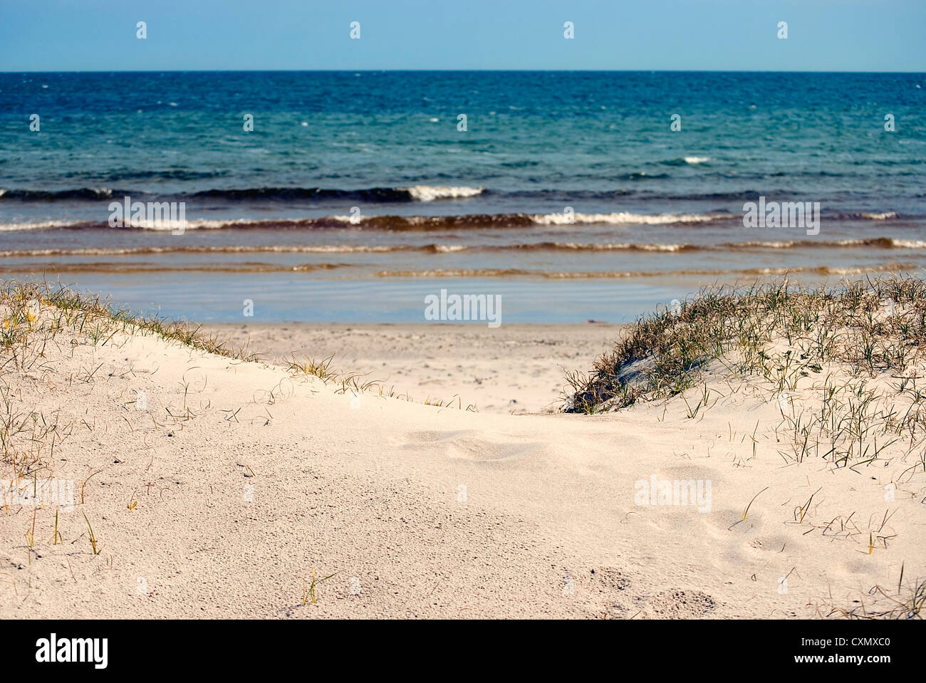 Sea dunes sand horizon hi-res stock photography and images - Alamy