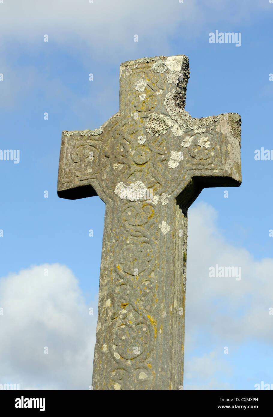 Fourteenth century carved celtic disc headed cross. Keil church ...