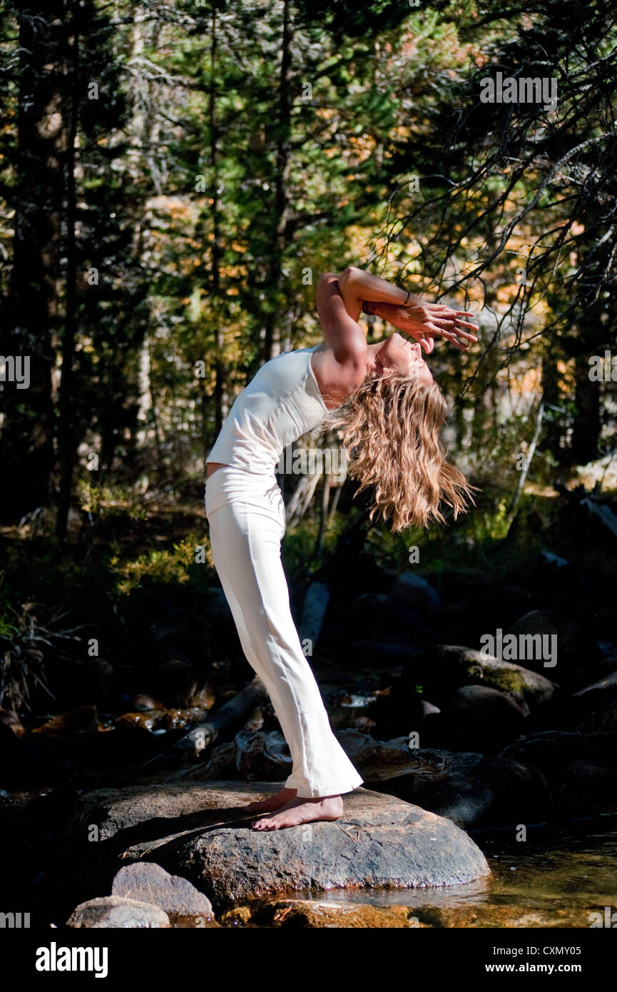 Yoga poses silhouette hi-res stock photography and images - Alamy