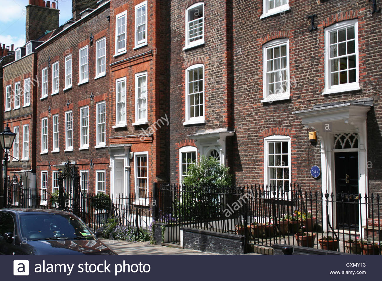 Brick Georgian Houses Stock Photos & Brick Georgian Houses Stock Images ...