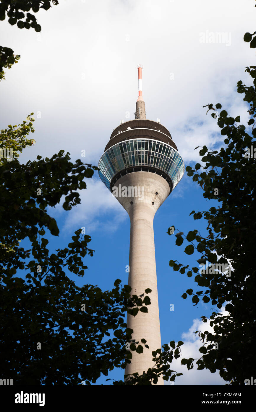 The viewing and telecoms tower in Dusseldorf Germany Stock Photo - Alamy