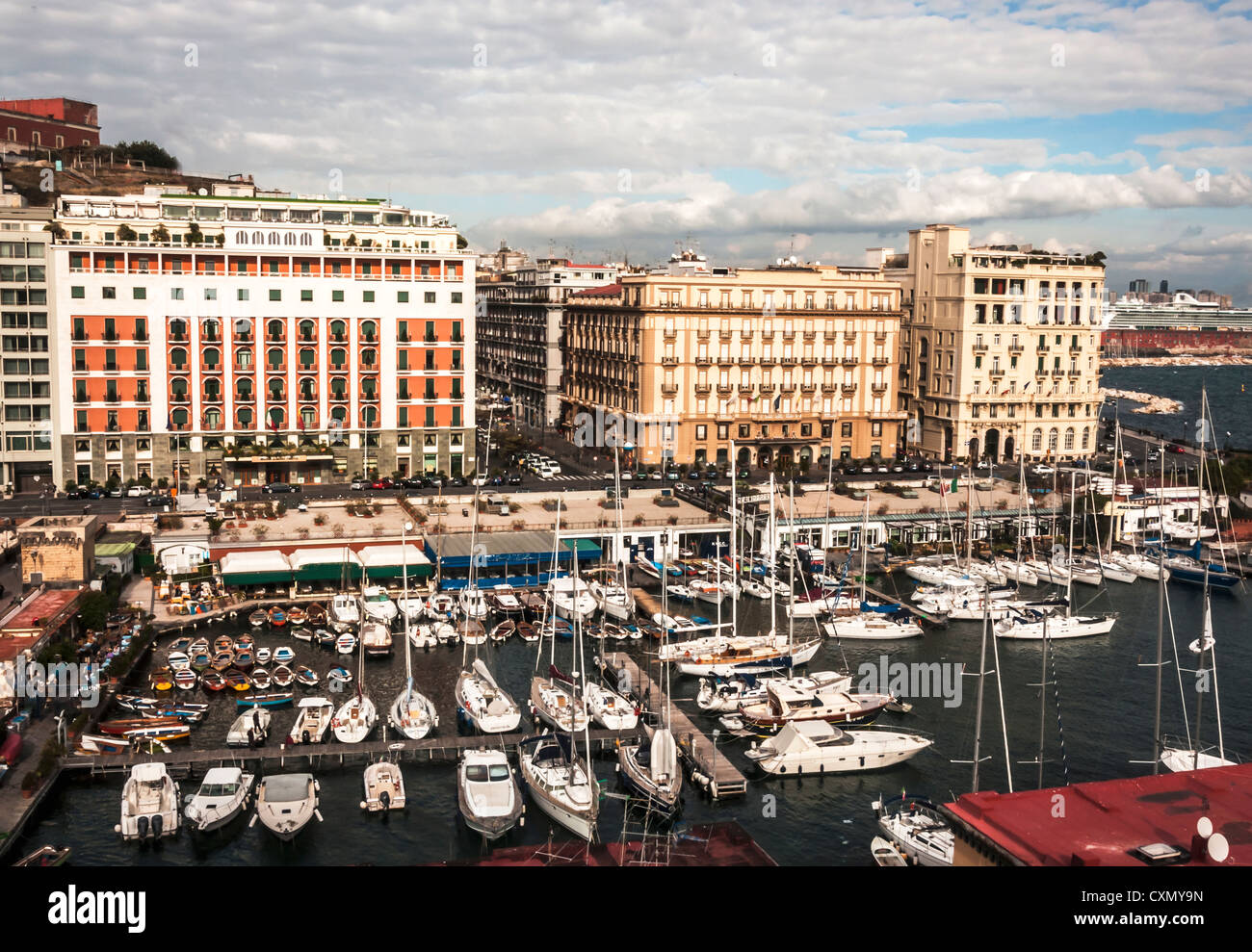 Panoramic view naples italy hi-res stock photography and images - Alamy