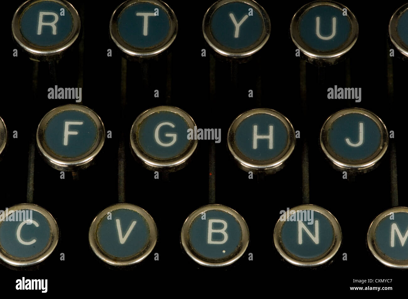 close-up of old, antique, vintage typewriter keys Stock Photo - Alamy