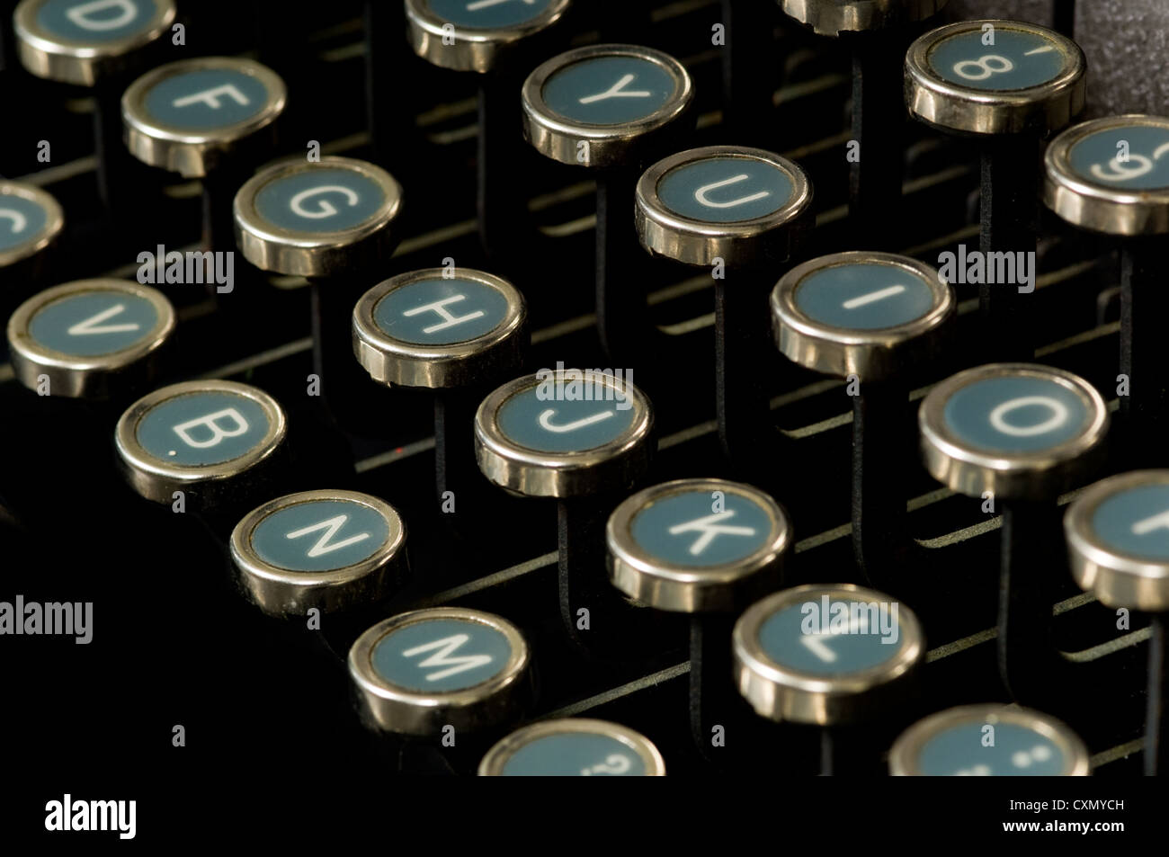 close-up of old, antique, vintage typewriter keys Stock Photo - Alamy