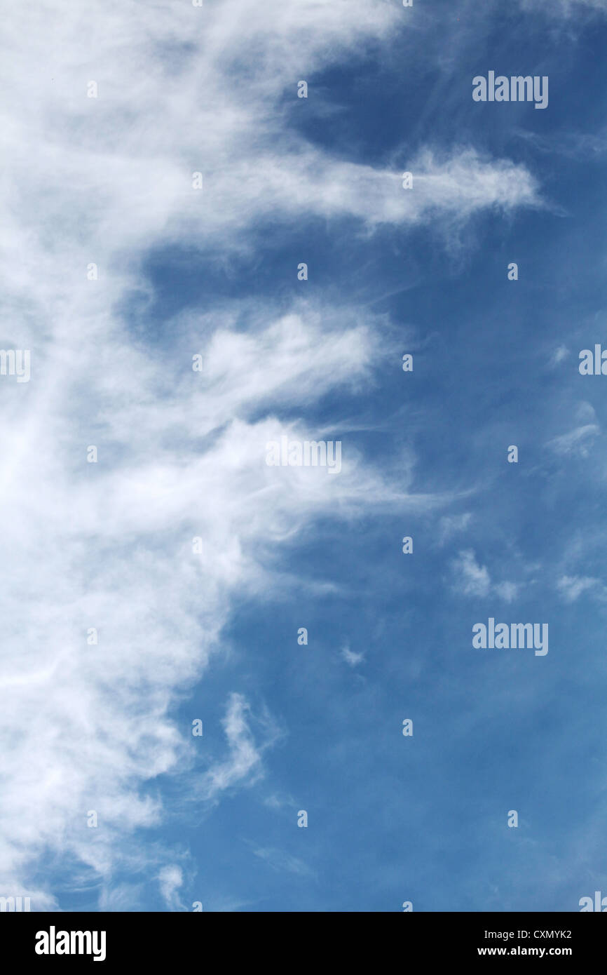 White beautiful windy clouds background Stock Photo - Alamy
