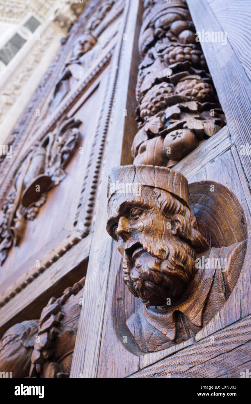 The doors of the Church of San Croce, Florence, Italy Stock Photo - Alamy