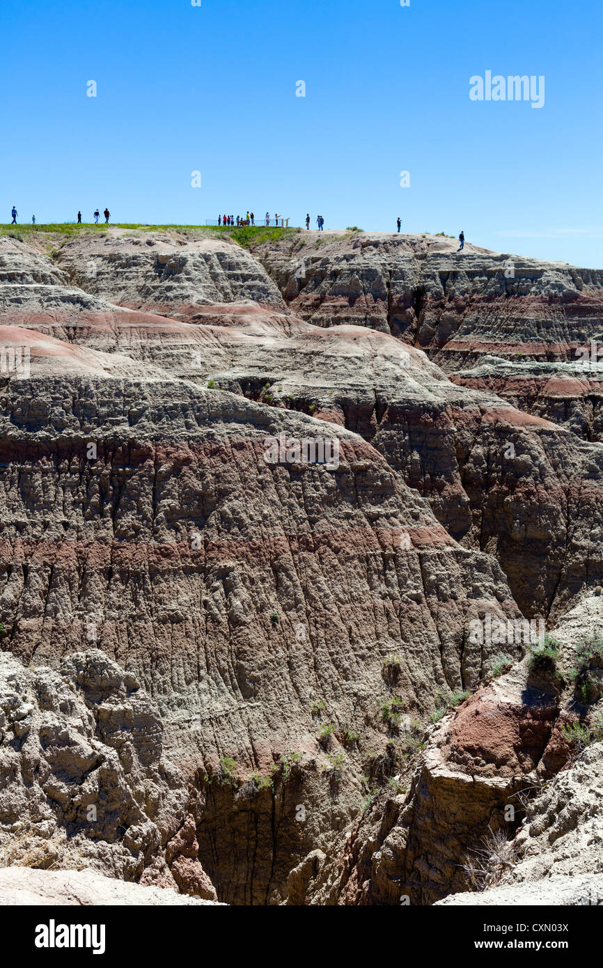 View from the Big Badlands Overlook, Badlands National Park, South ...