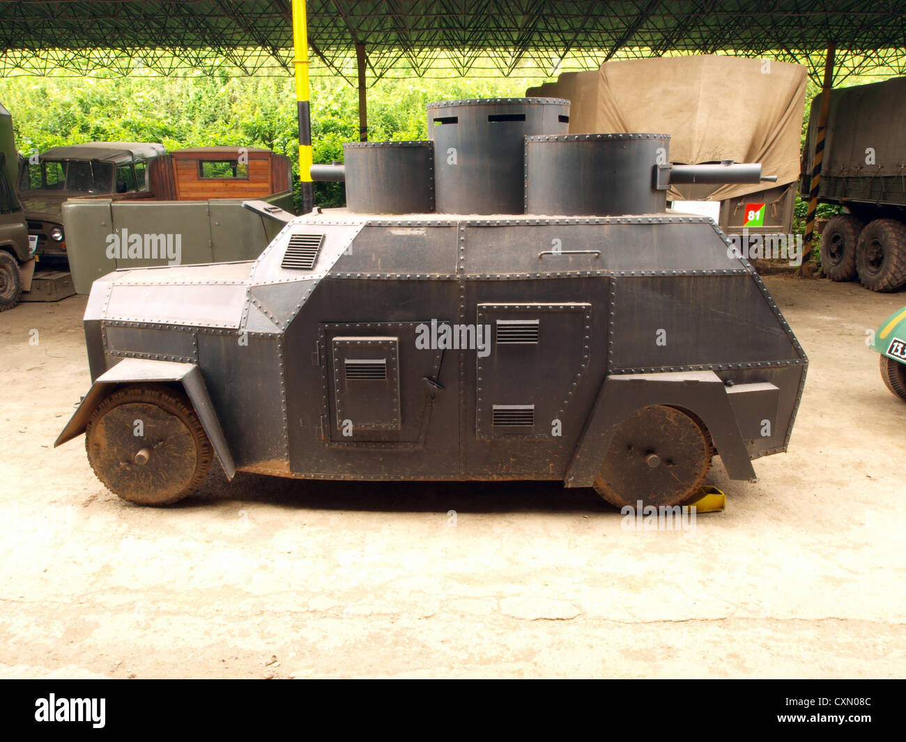 The pre-World War II armored car is a historical military vehicle ...