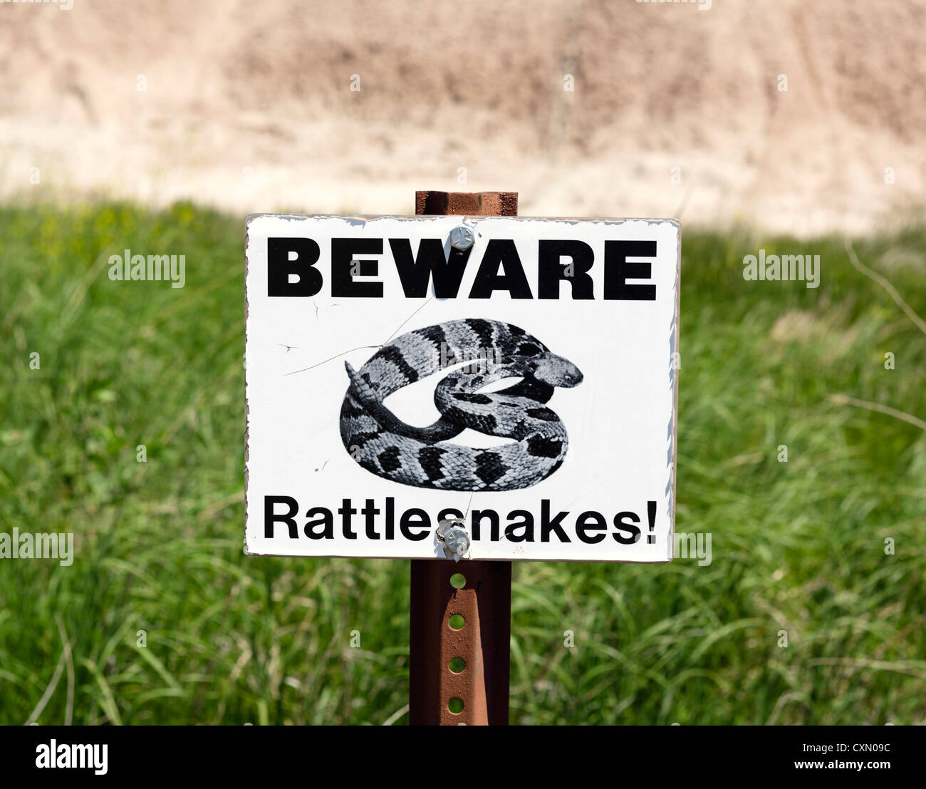 Beware of snakes sign hi-res stock photography and images - Alamy