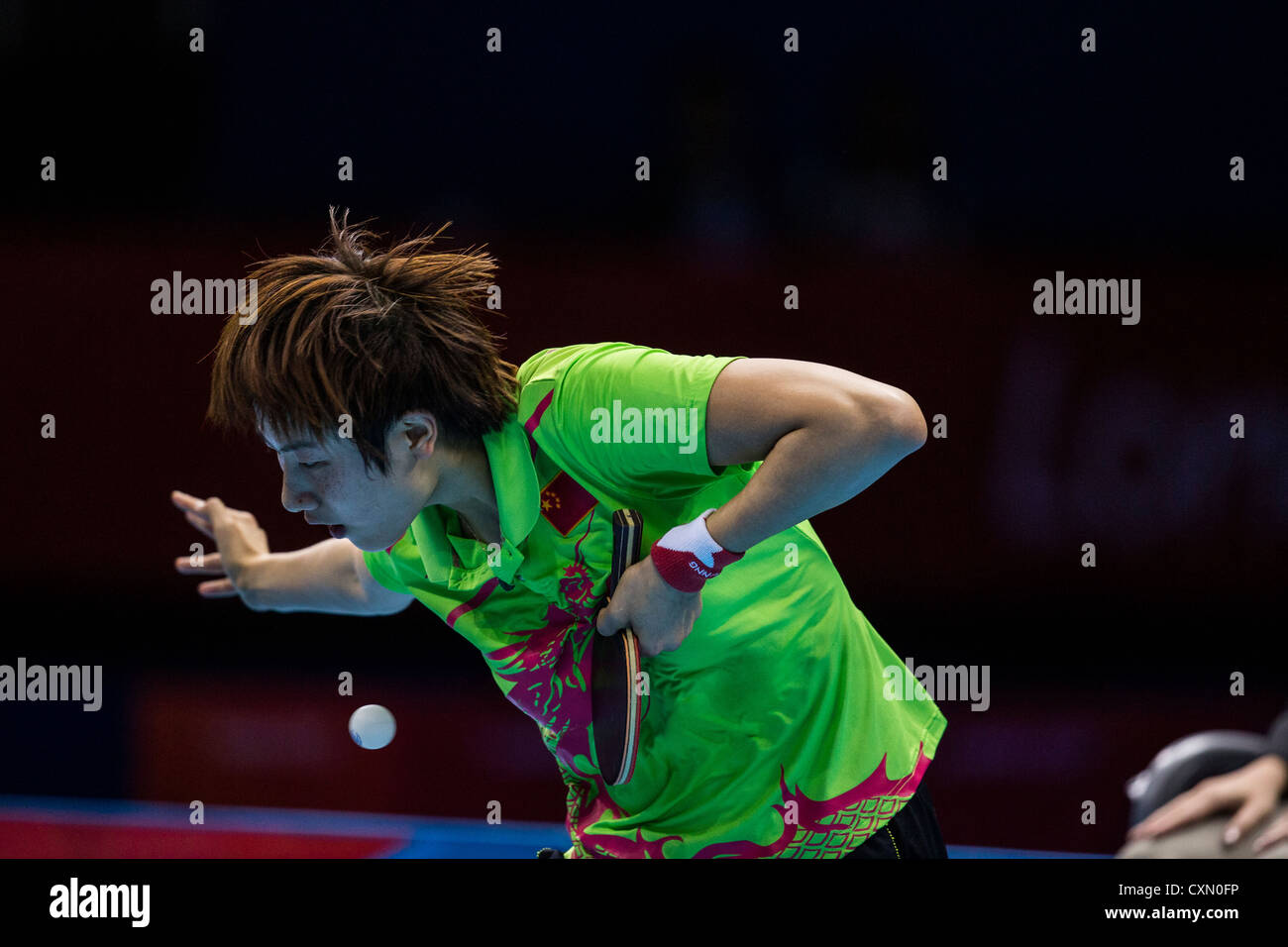 Ding Ning (CHN) wins the women's table tennis silver medal in Olympic ...
