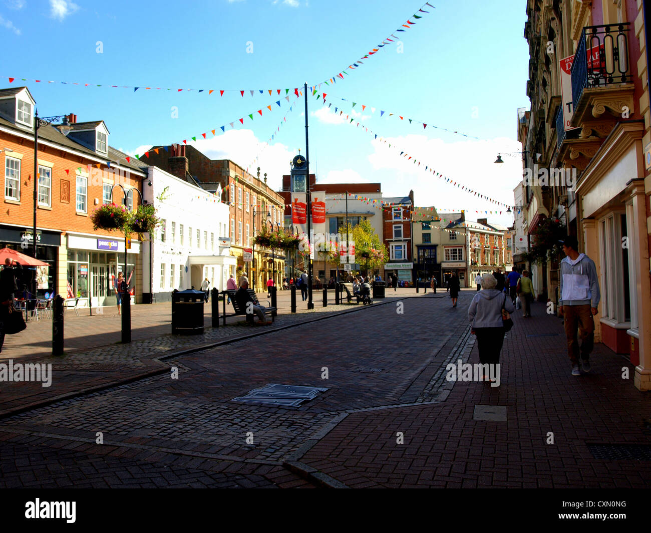 The Market Square on a non-market day at Spalding, Lincolnshire ...