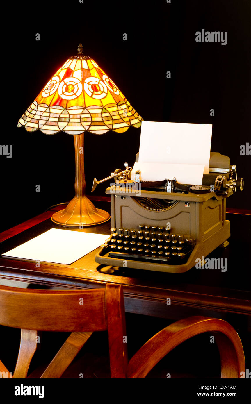 typewriter lamp