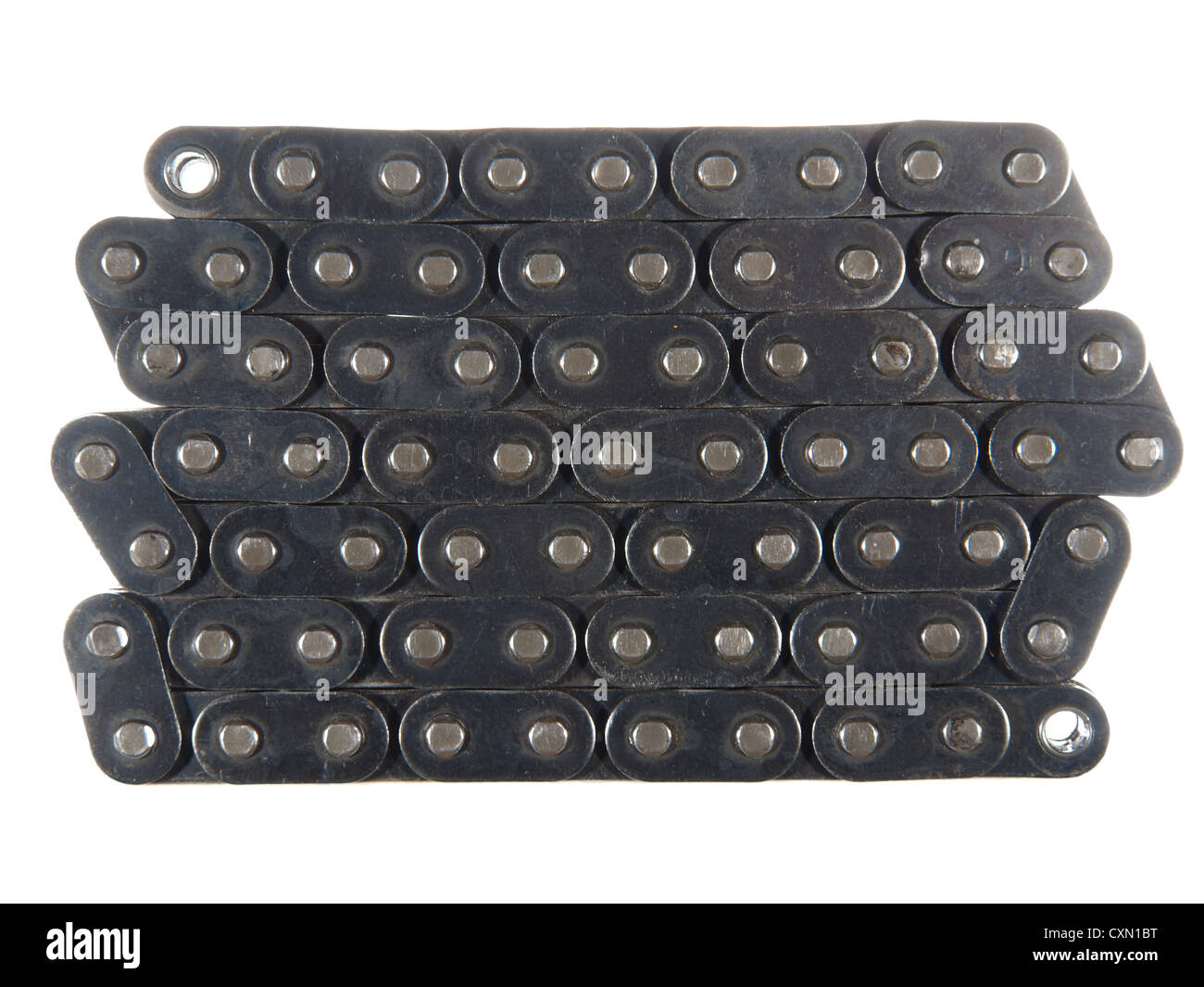 Motor chain isolated on white background Stock Photo - Alamy