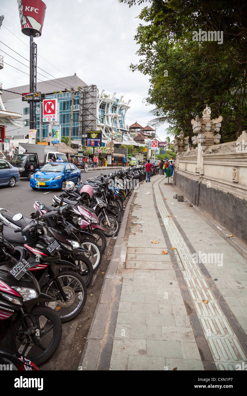Street in Kuta on Bali Stock Photo - Alamy