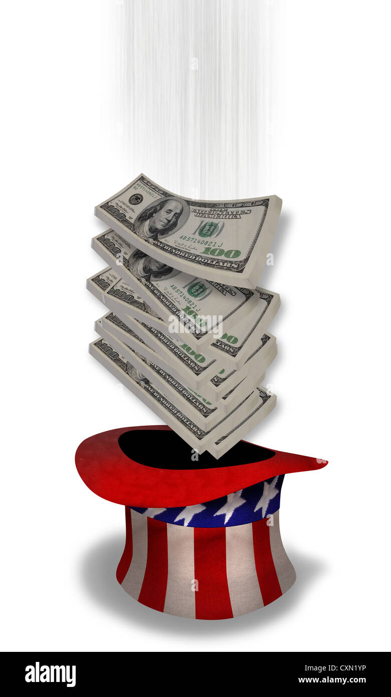 Cash and America Stock Photo - Alamy