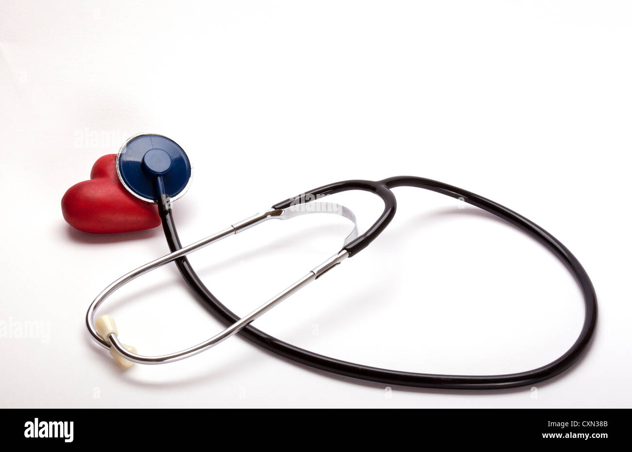 heart and stethoscope Stock Photo - Alamy