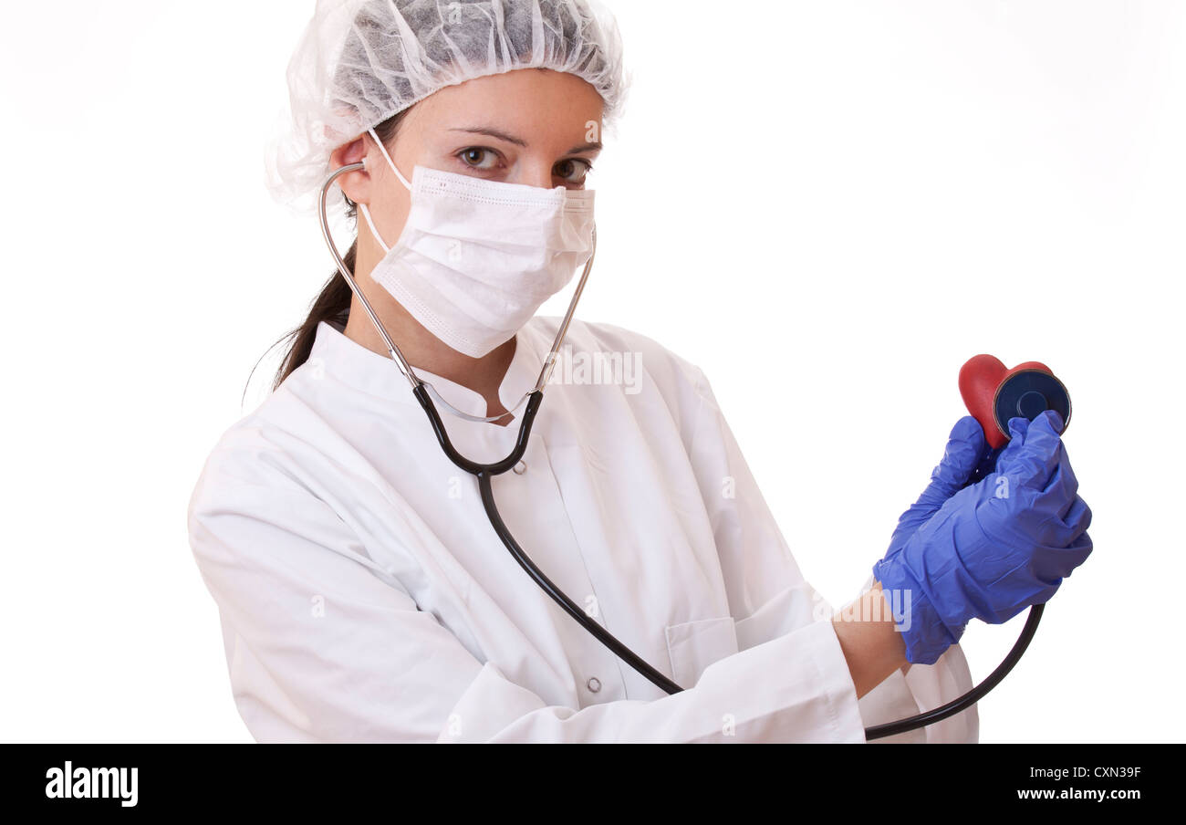 Nurse Stethoscope Exam Stock Photos & Nurse Stethoscope Exam Stock ...