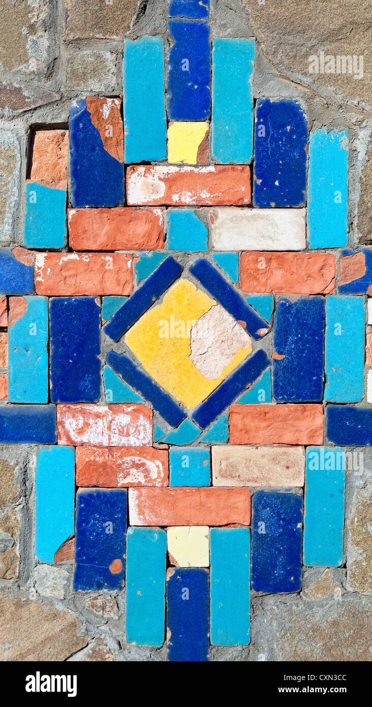 Colored bricks in the background Stock Photo - Alamy