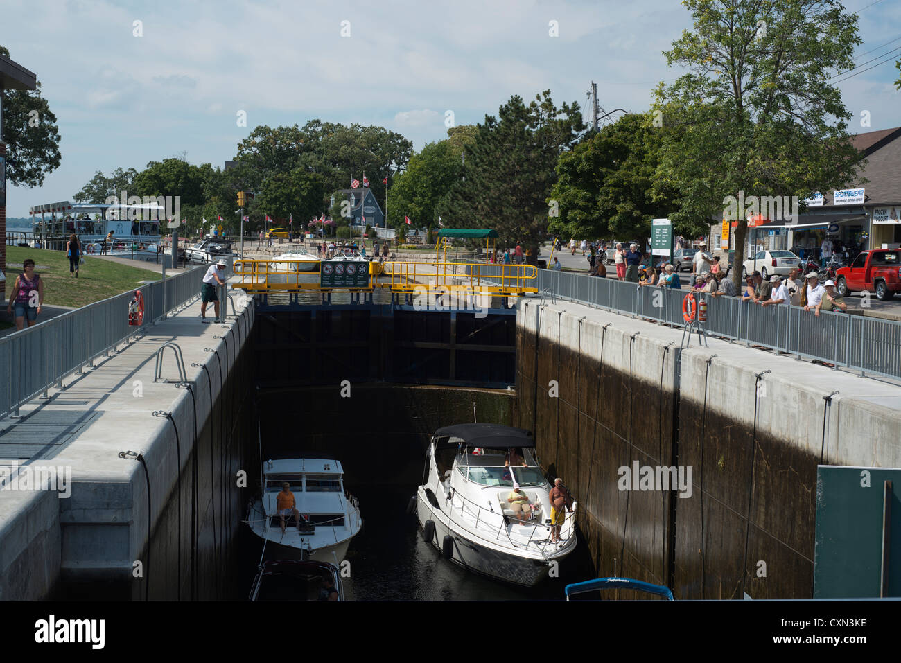 The lock at Fenelon Falls Stock Photo - Alamy