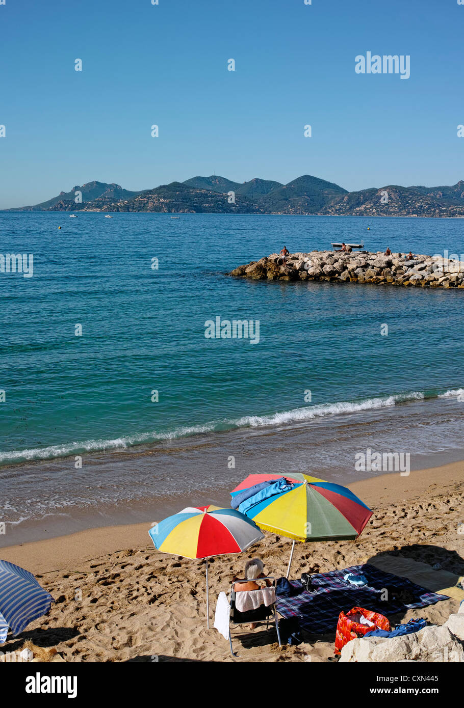 Relaxing on the French Riviera Stock Photo - Alamy