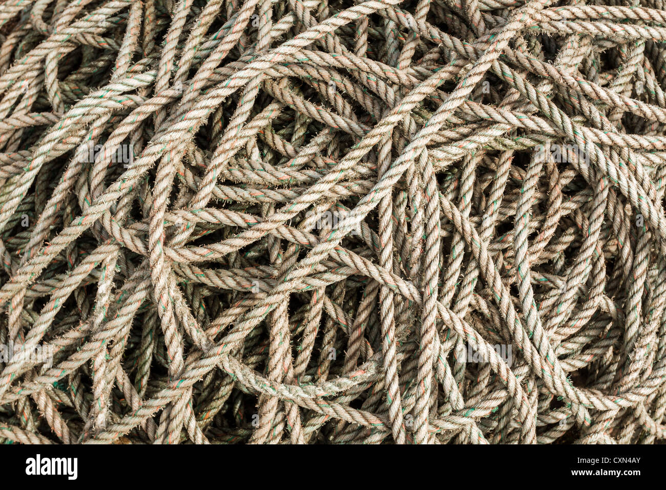 Fishing rope background Stock Photo - Alamy