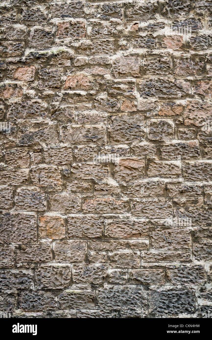 Medieval wall made from old brick Stock Photo - Alamy