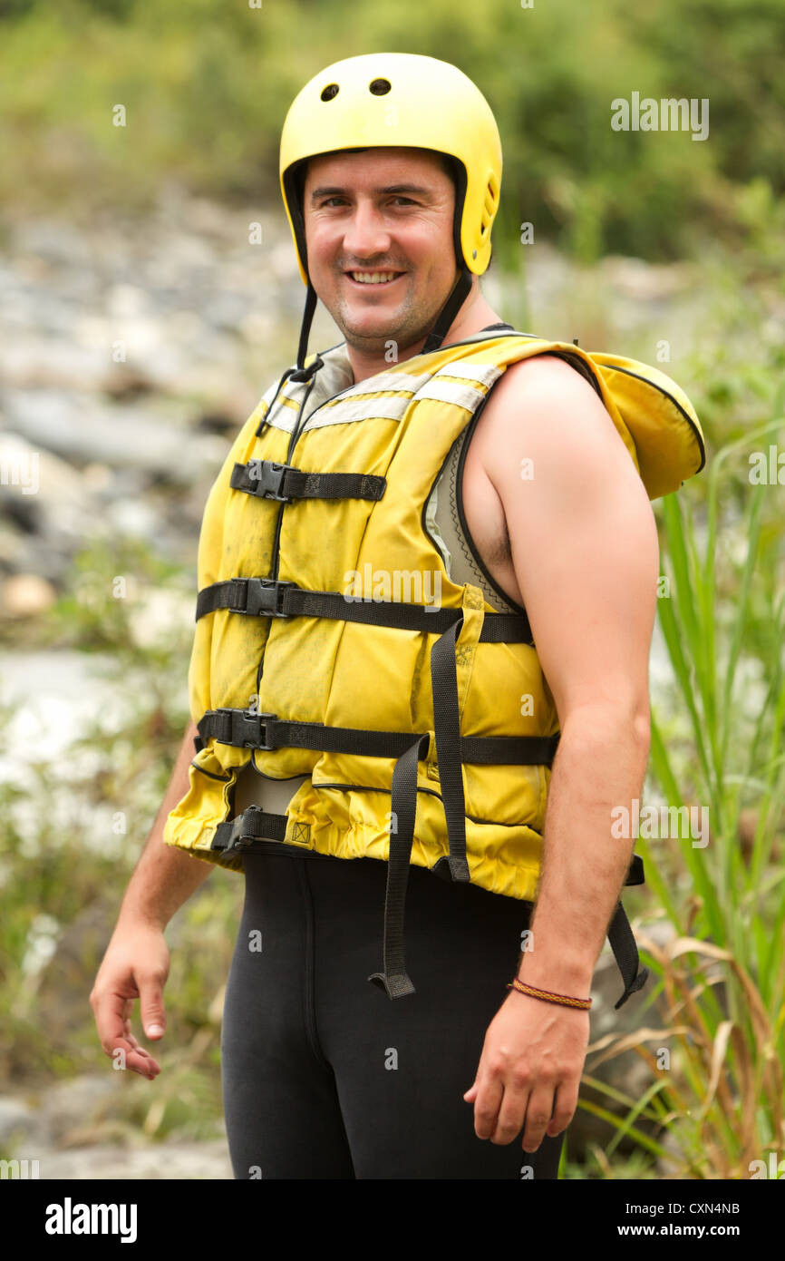 Adult Man Wearing Typical Water Sport Outfit Stock Photo - Alamy