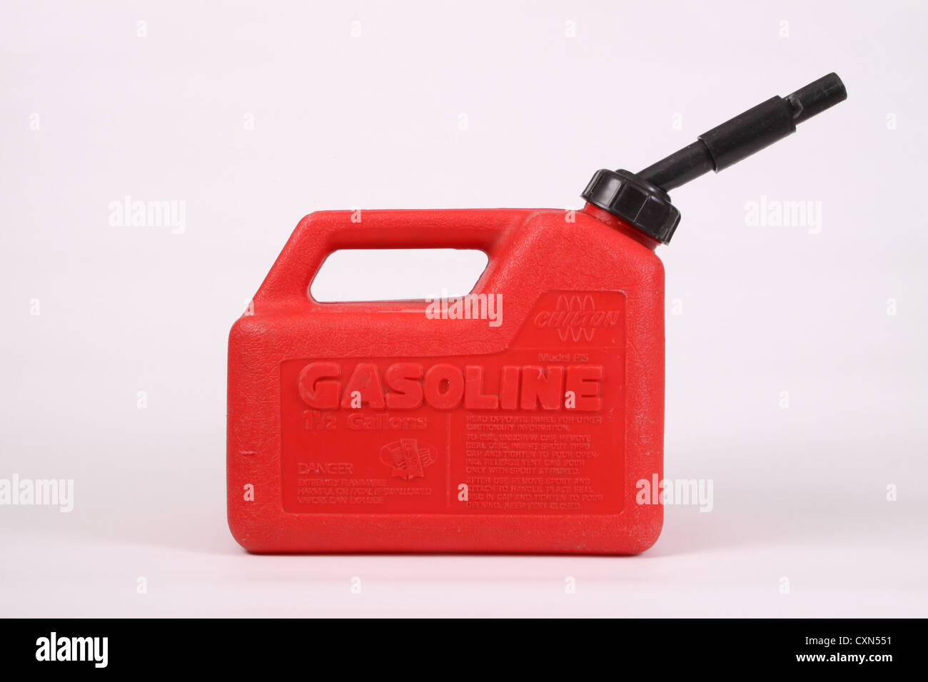 Red gasoline can Stock Photo - Alamy