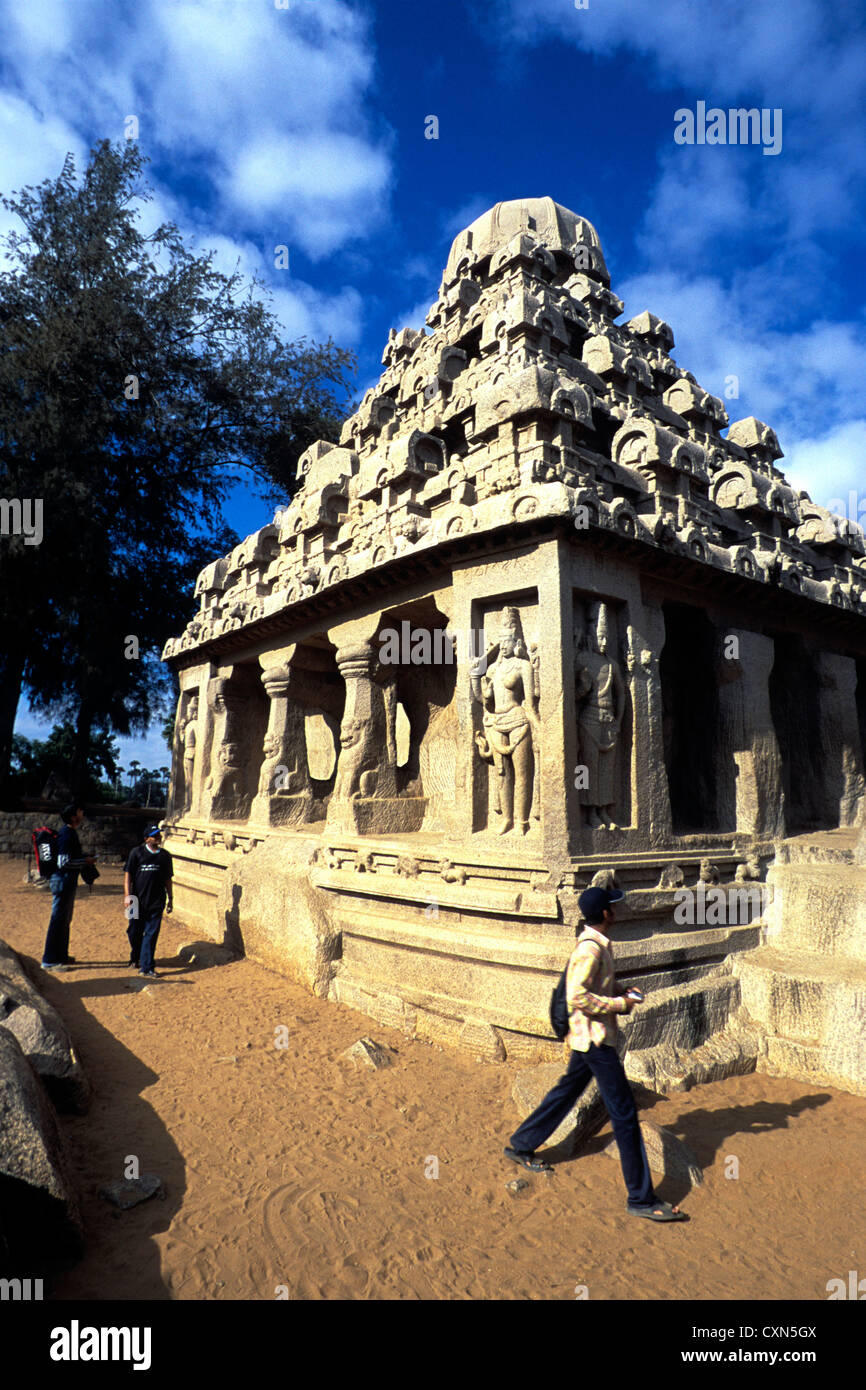 Dharmaraja Ratha in Mahabalipuram near Chennai; Madras, Tamil Nadu ...