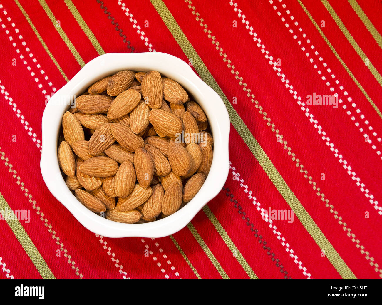 Almonds in the bowl Stock Photo - Alamy