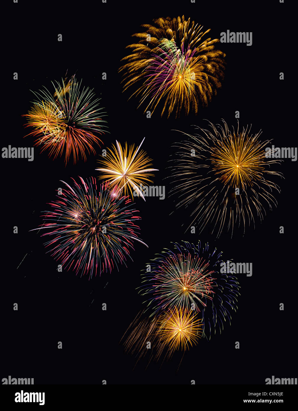 Fireworks shape hi-res stock photography and images - Alamy