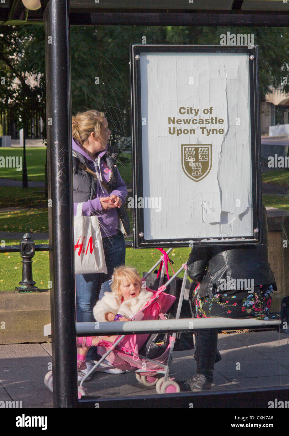 Pram bus stop hi-res stock photography and images - Alamy