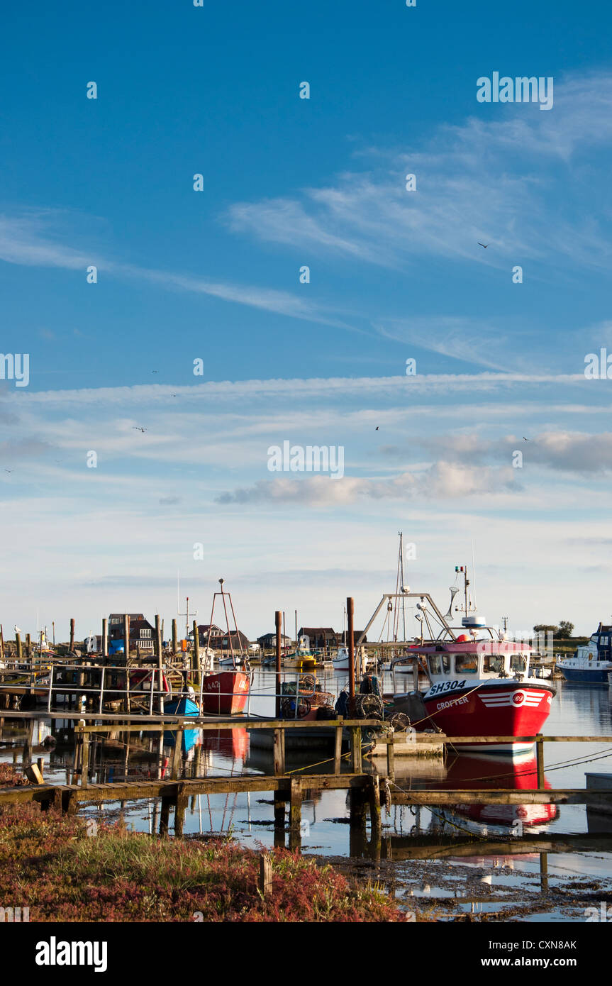 Southwold harbour with fishing boats Stock Photo - Alamy