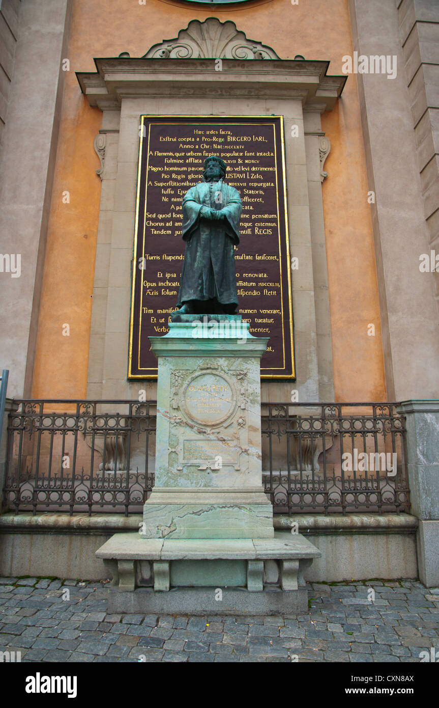 Statue of the 16th century Protestant reformist Olaus Petri (1897) by ...