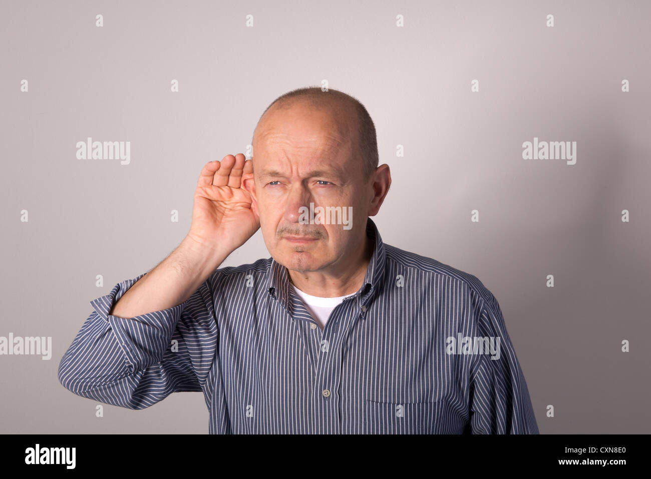Old person hearing problem hi-res stock photography and images - Alamy