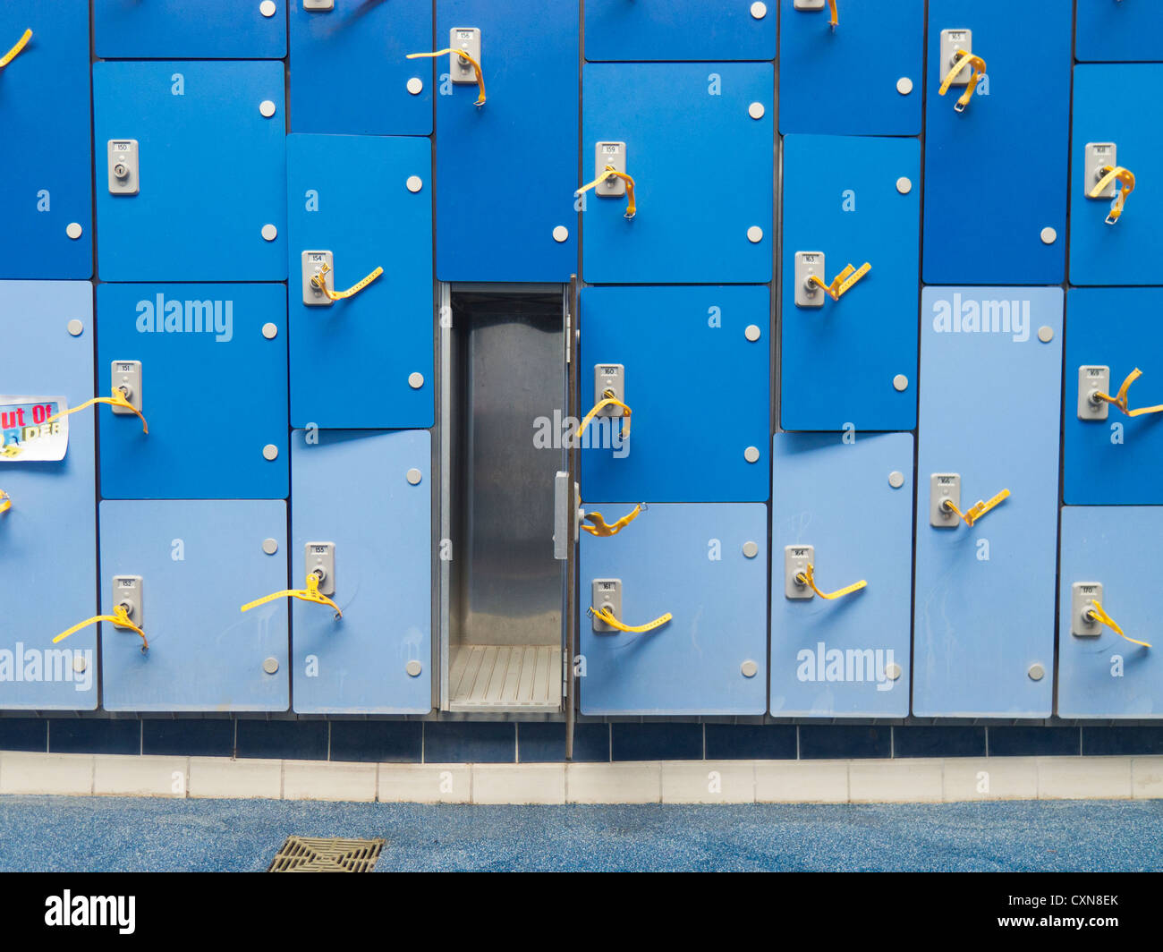 One open empty locker Stock Photo - Alamy