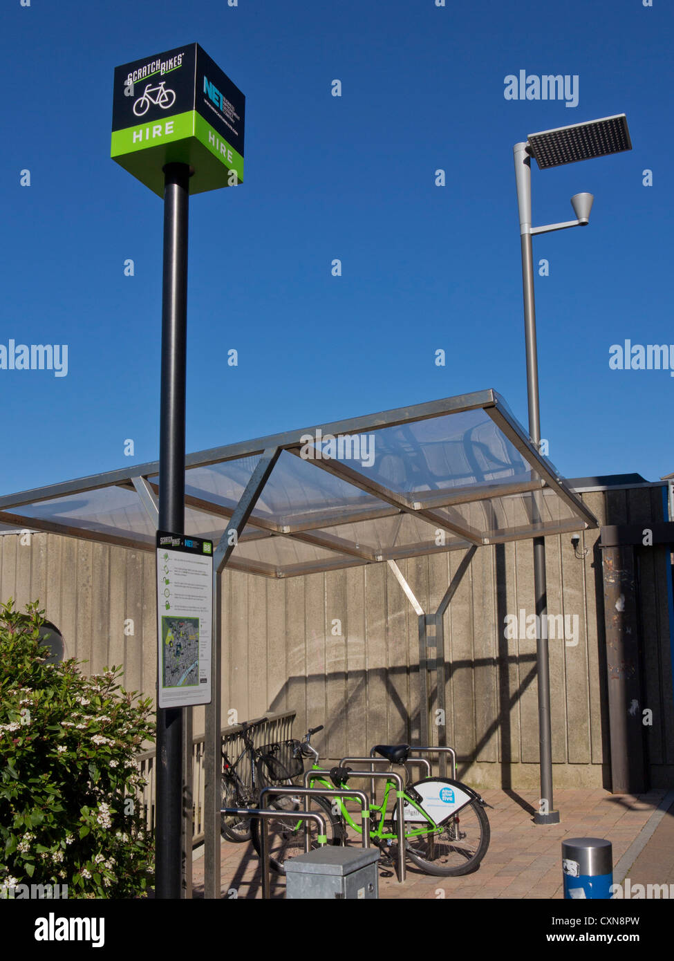 Scratch bikes for hire scheme in Newcastle, England, UK Stock Photo - Alamy