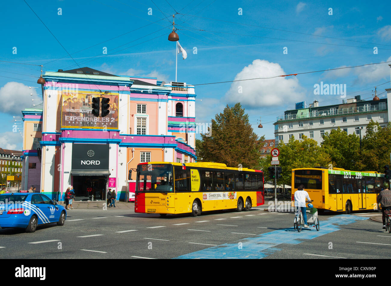 Axeltorv square central Copenhagen Denmark Europe Stock Photo - Alamy